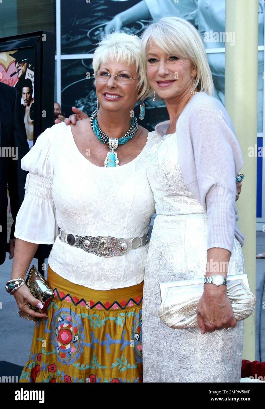 Madam Susan Austin and Helen Mirren attend the premiere of LOVE RANCH ...