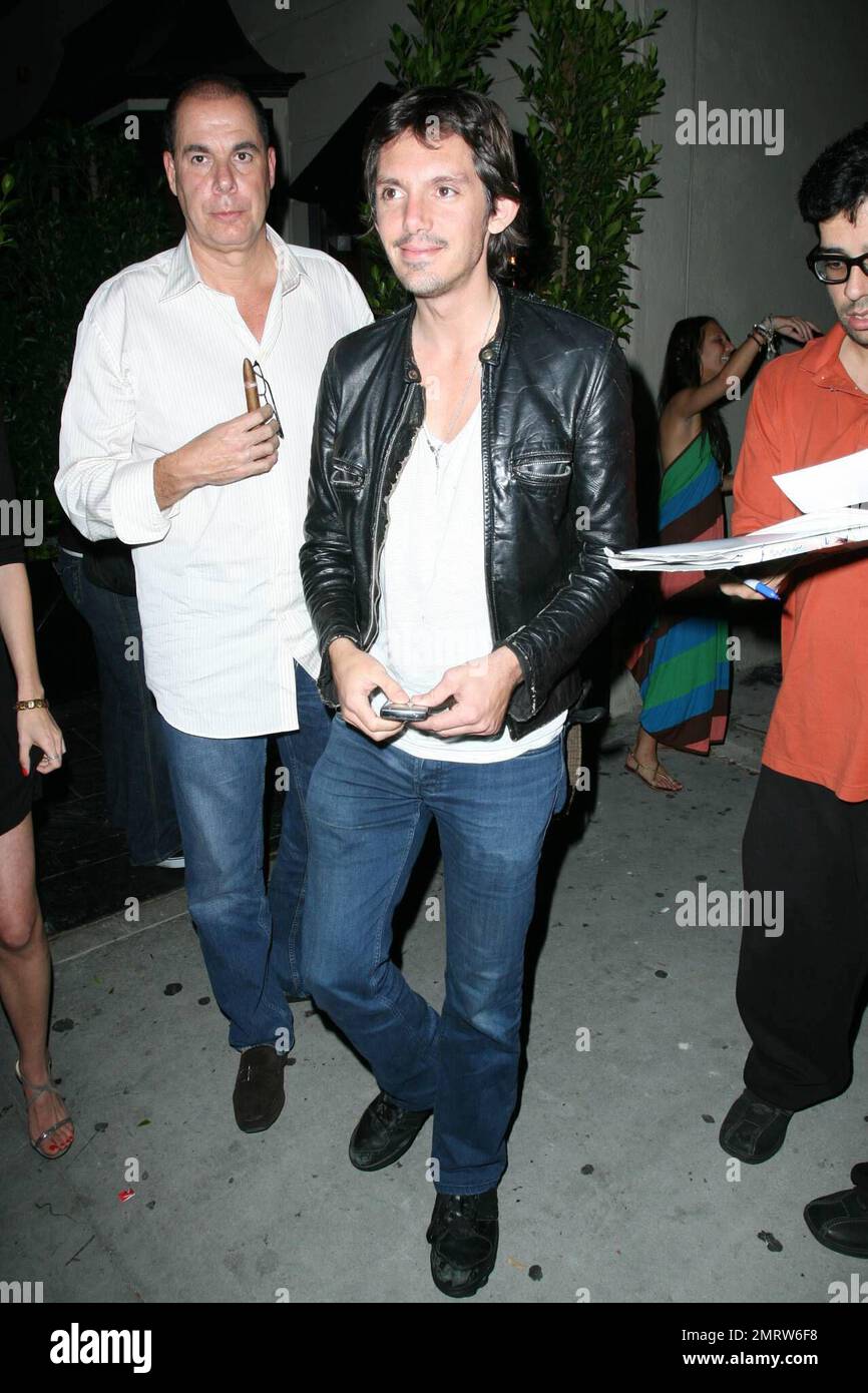 Lucas Haas arrives at Crown Bar, Los Angeles, CA, 6/26/08 Stock Photo ...