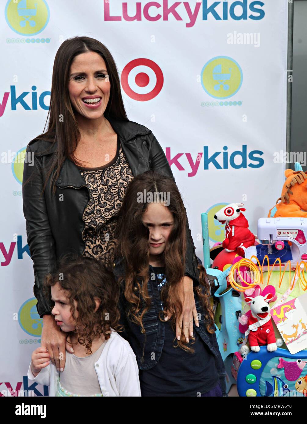 Soleil Moon Frye with daughters Poet and Jagger attend the launch party ...
