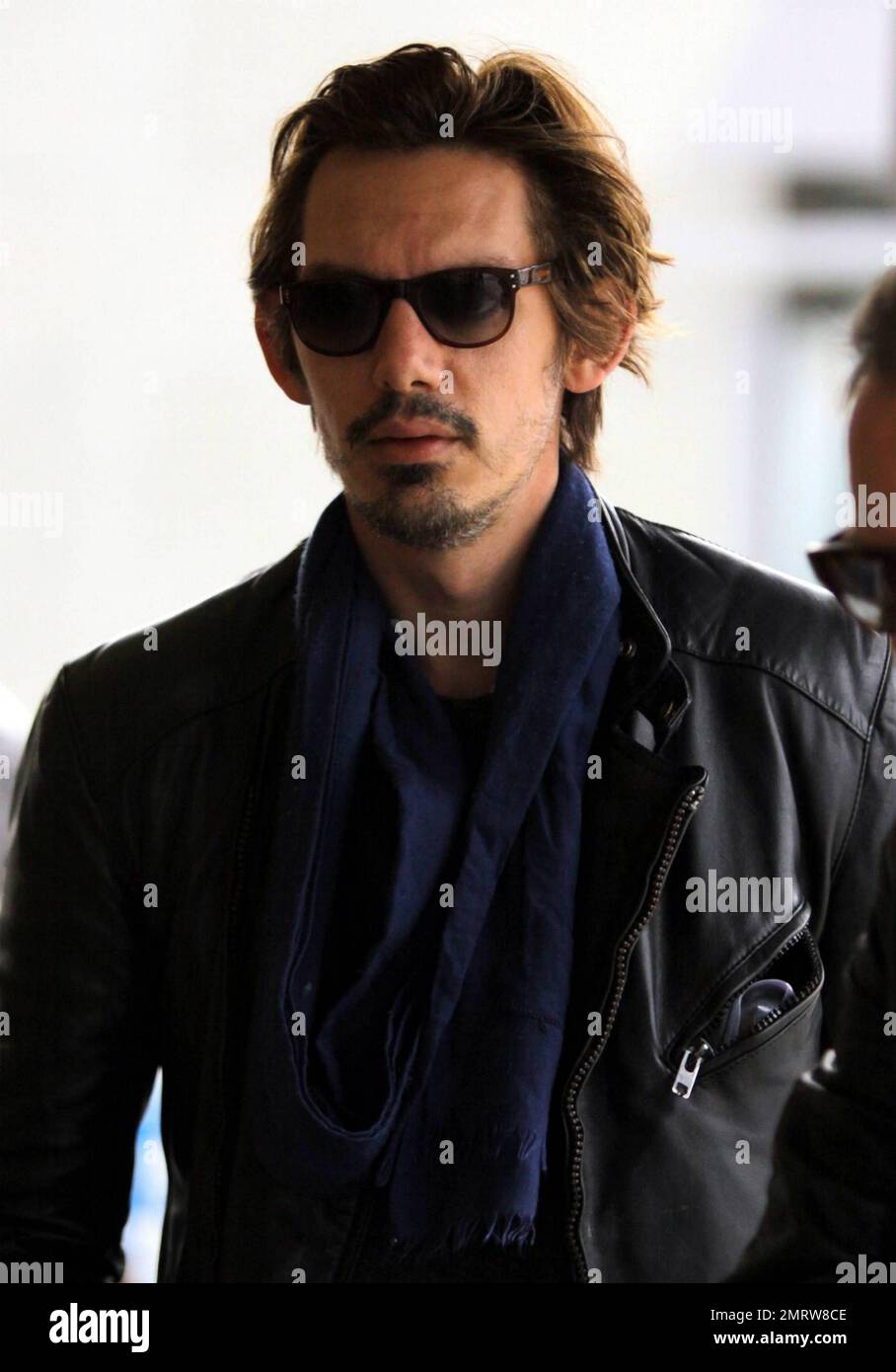 EXCLUSIVE!! "Inception" star Lukas Haas looks rugged in a black leather jacket as he strolls ...