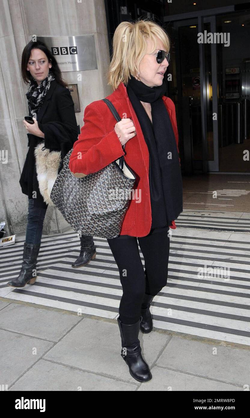 Lulu looks to be in a bit of a bad mood as she leaves the BBC. The ...