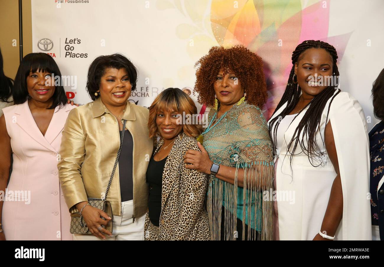 Vivian Pickard left, April D. Ryan, Stephanie Mills, Pam Grier and ...