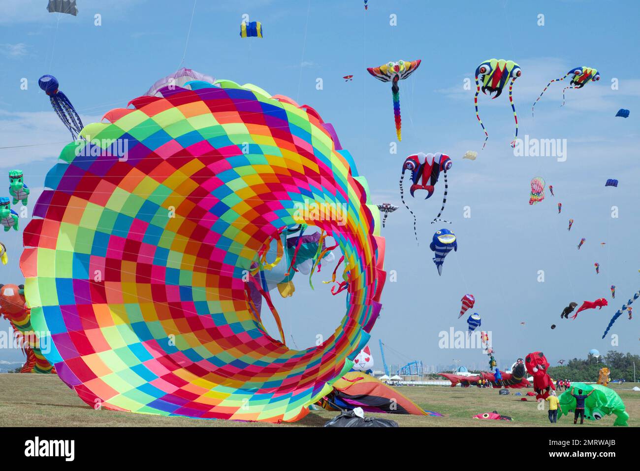 Elaborate kites fly during the International Kite Festival, Saturday ...
