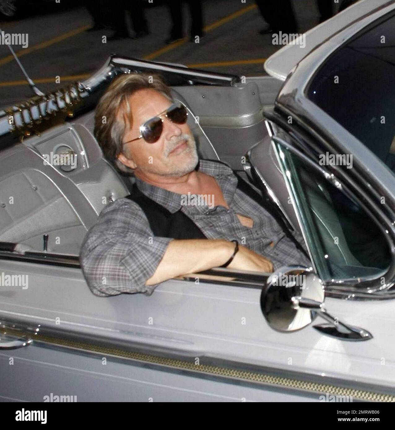 Don Johnson at the premiere of Machete. The stars all arrived in colorful classic cars with ...