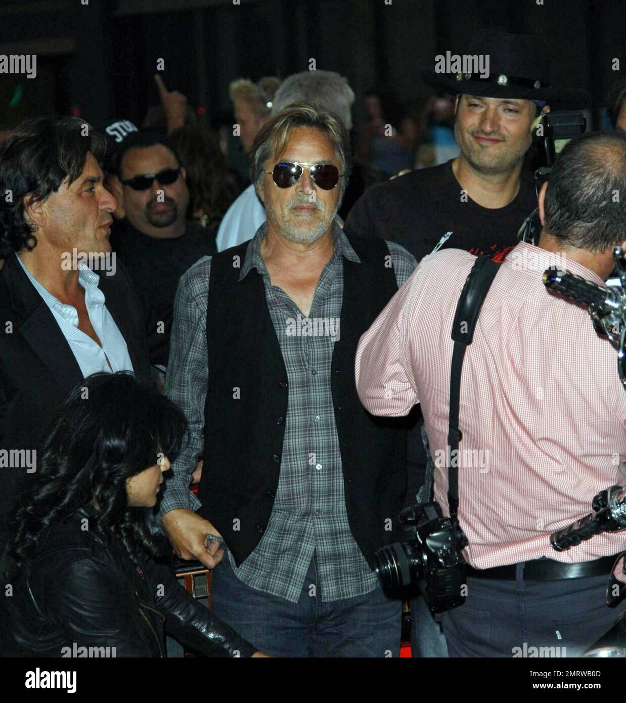 Don Johnson, Robert Rodriguez and Michelle Rodriguez at the premiere of ...