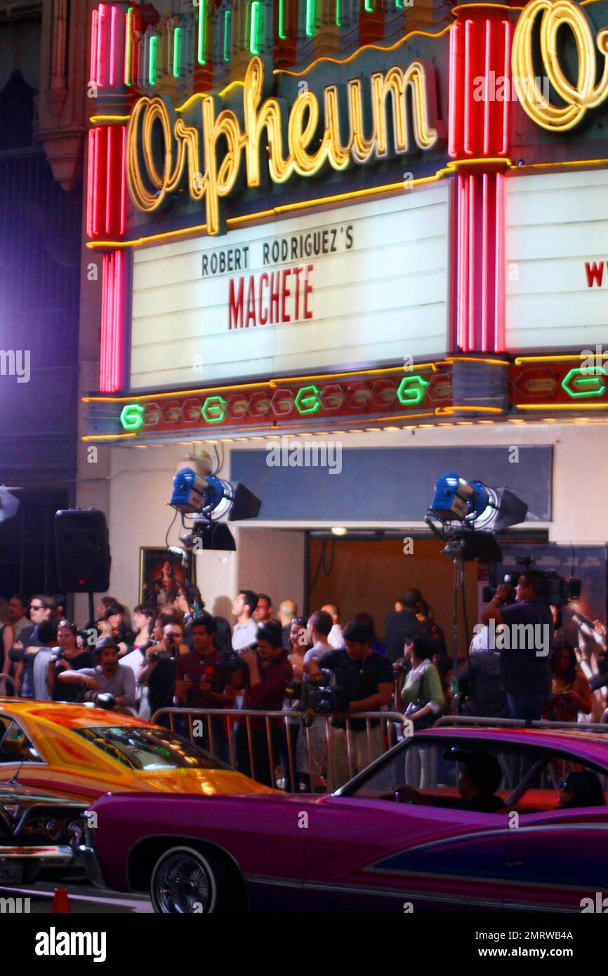 General views at the premiere of Machete. The stars all arrived in ...