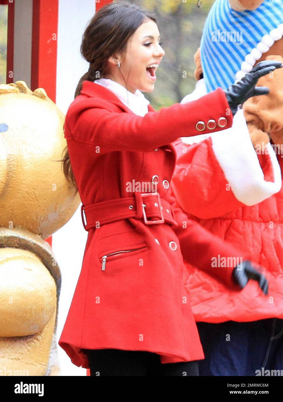 Victoria Justice during the 84th annual Macy's Thanksgiving Day Parade ...