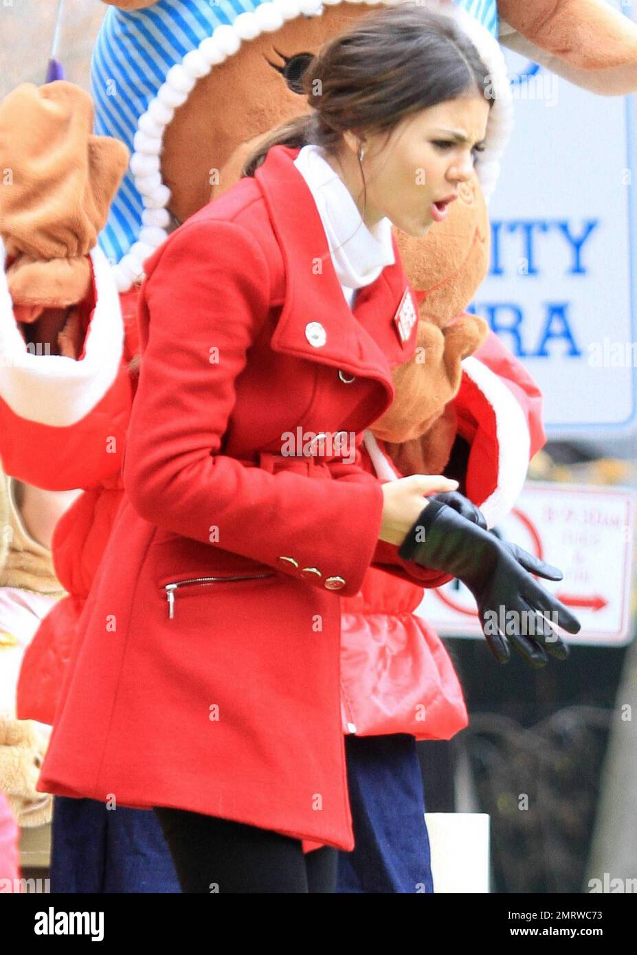 Victoria Justice during the 84th annual Macy's Thanksgiving Day Parade ...