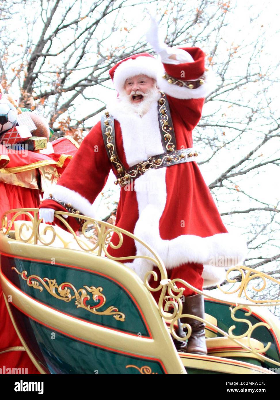 Santa Claus during the 84th annual Macy's Thanksgiving Day Parade. The ...