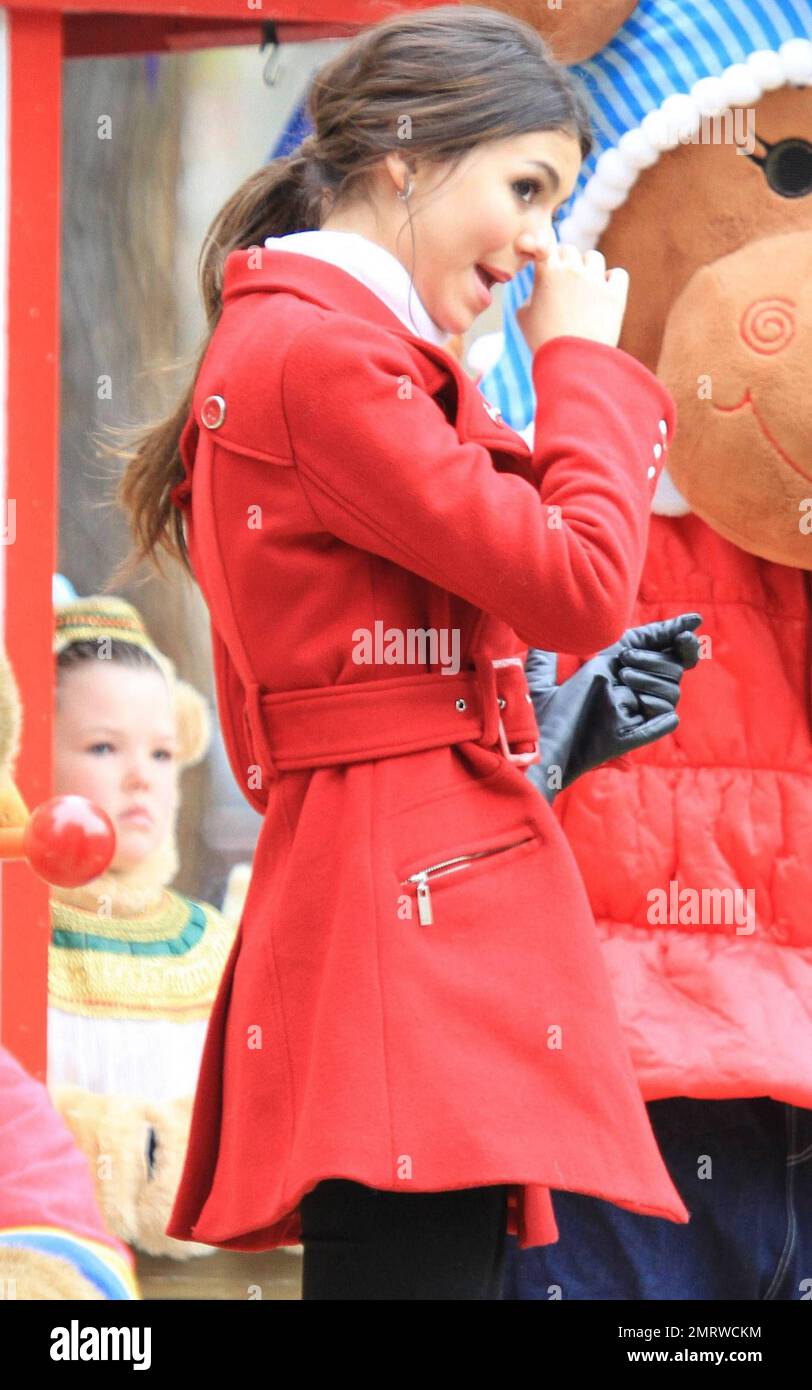Victoria Justice during the 84th annual Macy's Thanksgiving Day Parade ...