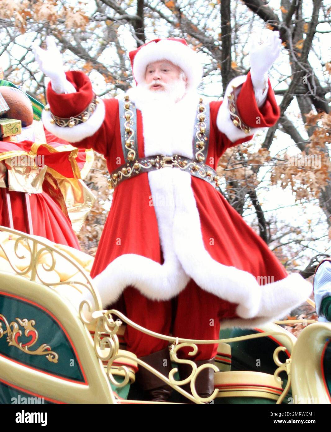 Santa Claus during the 84th annual Macy's Thanksgiving Day Parade. The ...