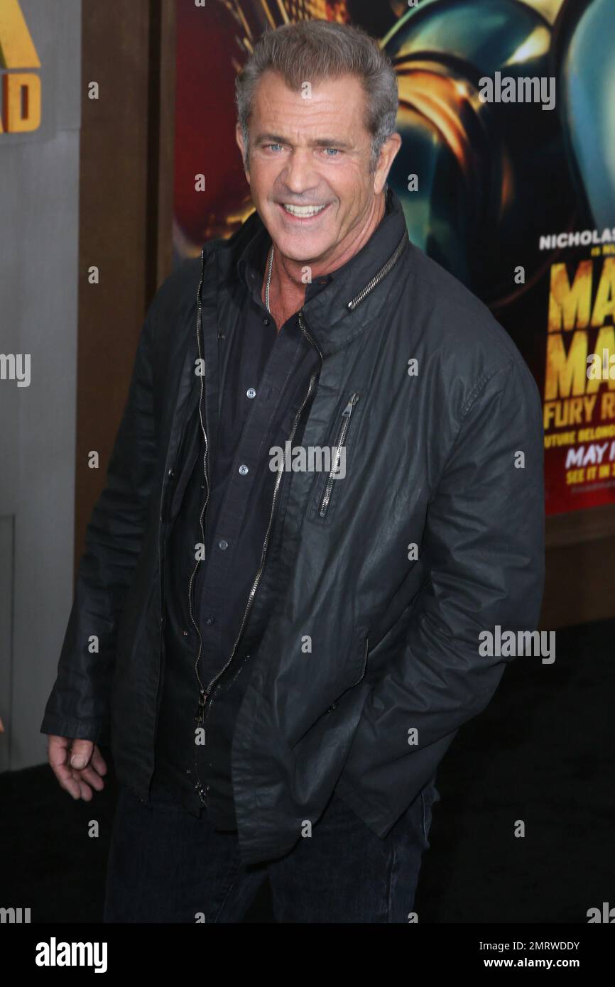 Mel Gibson arrives at the Premiere of Mad Max: Fury Road at the TCL ...