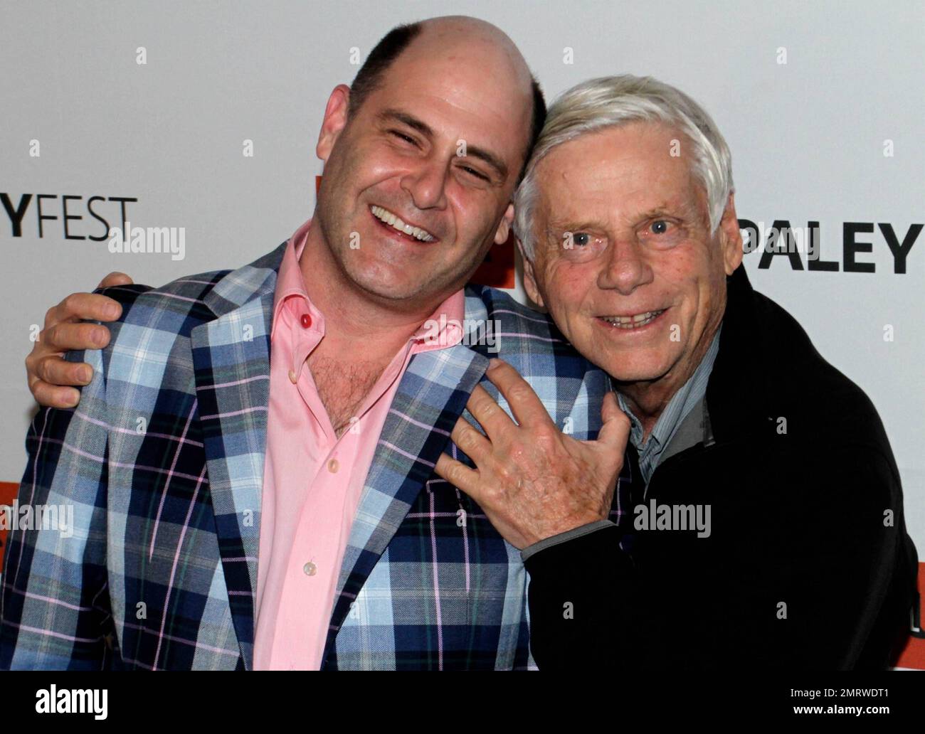 Creator and Executive Producer Matthew Weiner and actor Robert Morse ...