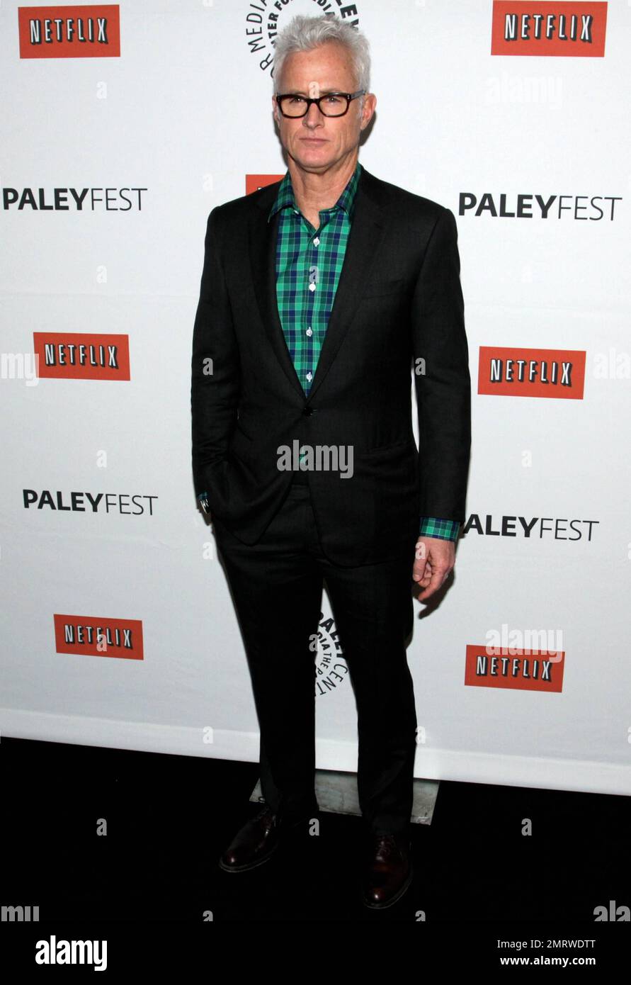 Actor John Slattery arriving at Paleyfest 2012 for the "Mad Men" panel ...