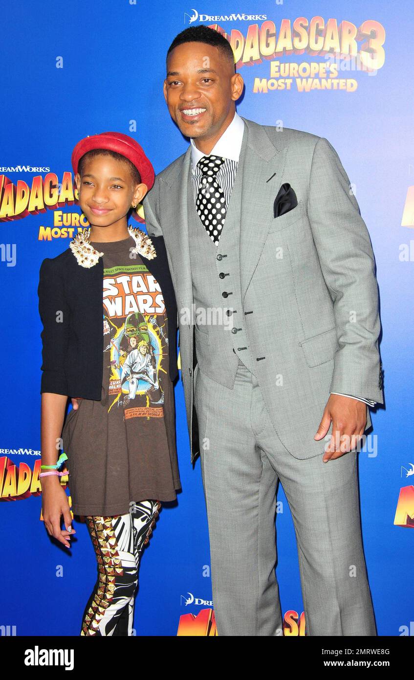 Willow Smith and Will Smith at the "Madagascar 3: Europe's Most Wanted ...