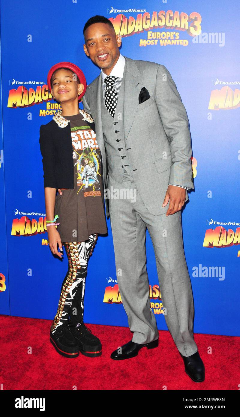 Willow Smith and Will Smith at the "Madagascar 3: Europe's Most Wanted ...