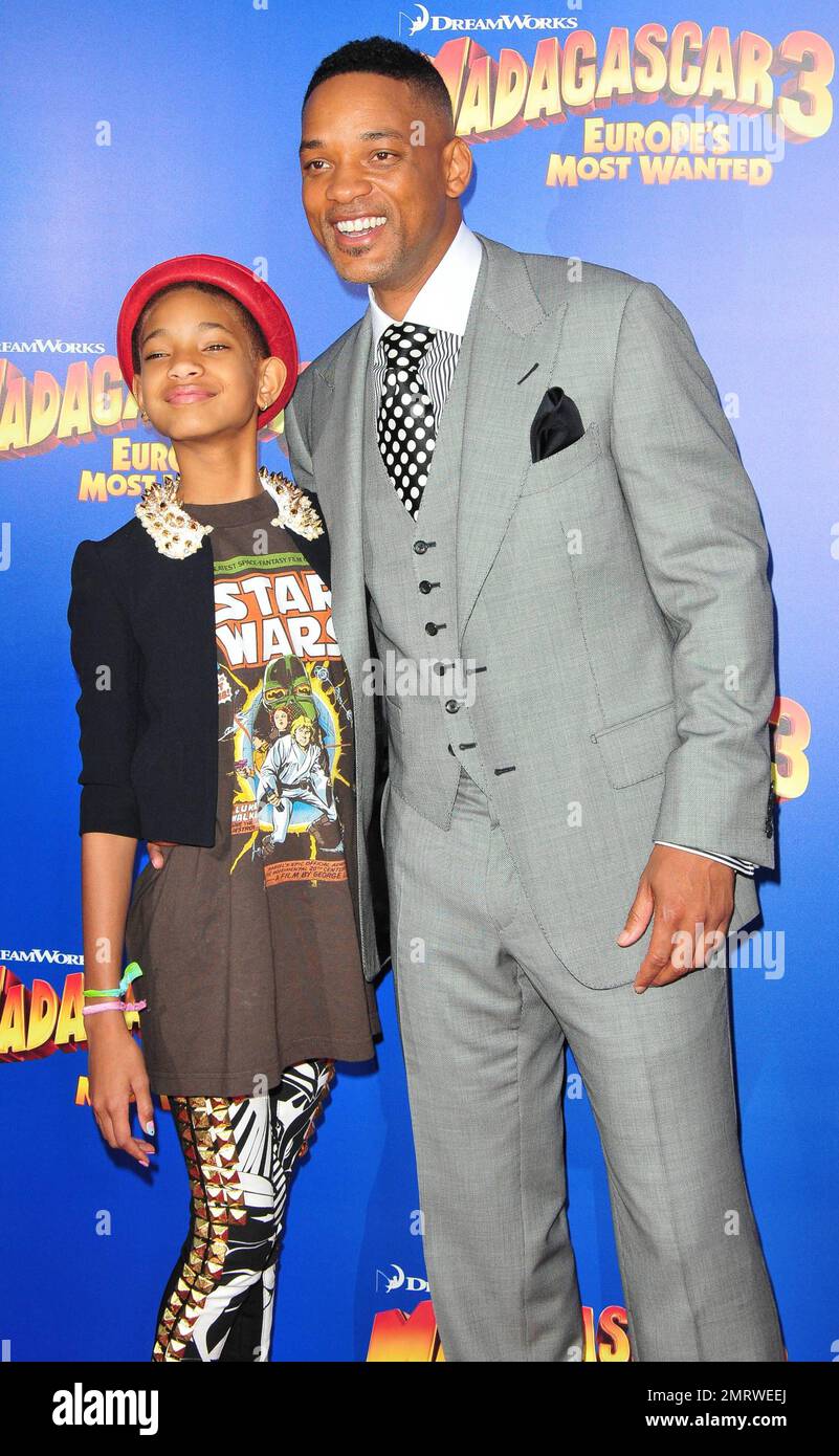 Willow Smith and Will Smith at the "Madagascar 3: Europe's Most Wanted ...