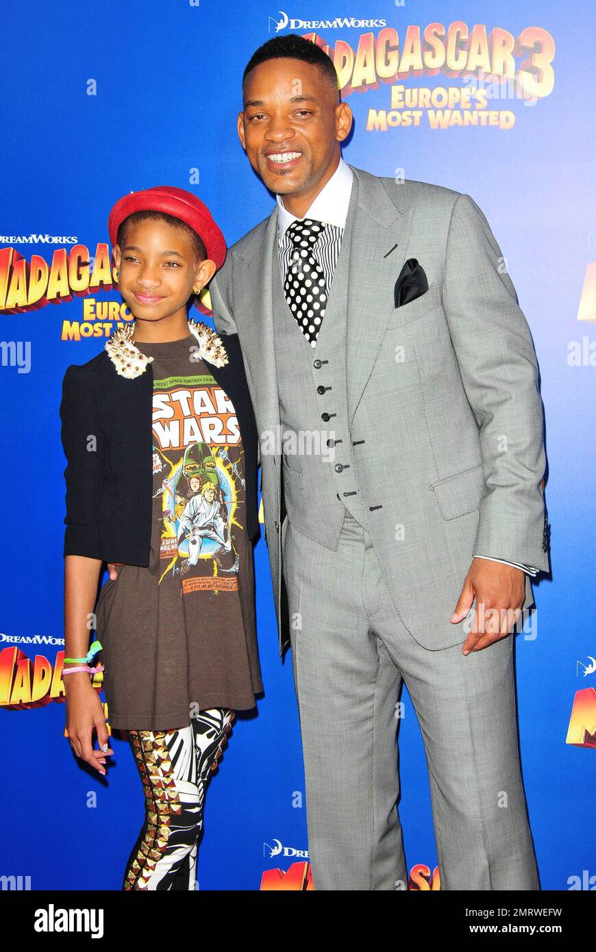 Willow Smith and Will Smith at the "Madagascar 3: Europe's Most Wanted ...