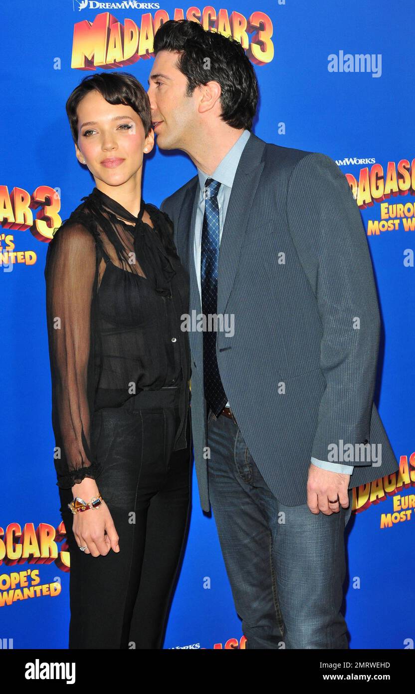Zoe Buckman and David Schwimmer at the "Madagascar 3: Europe's Most ...