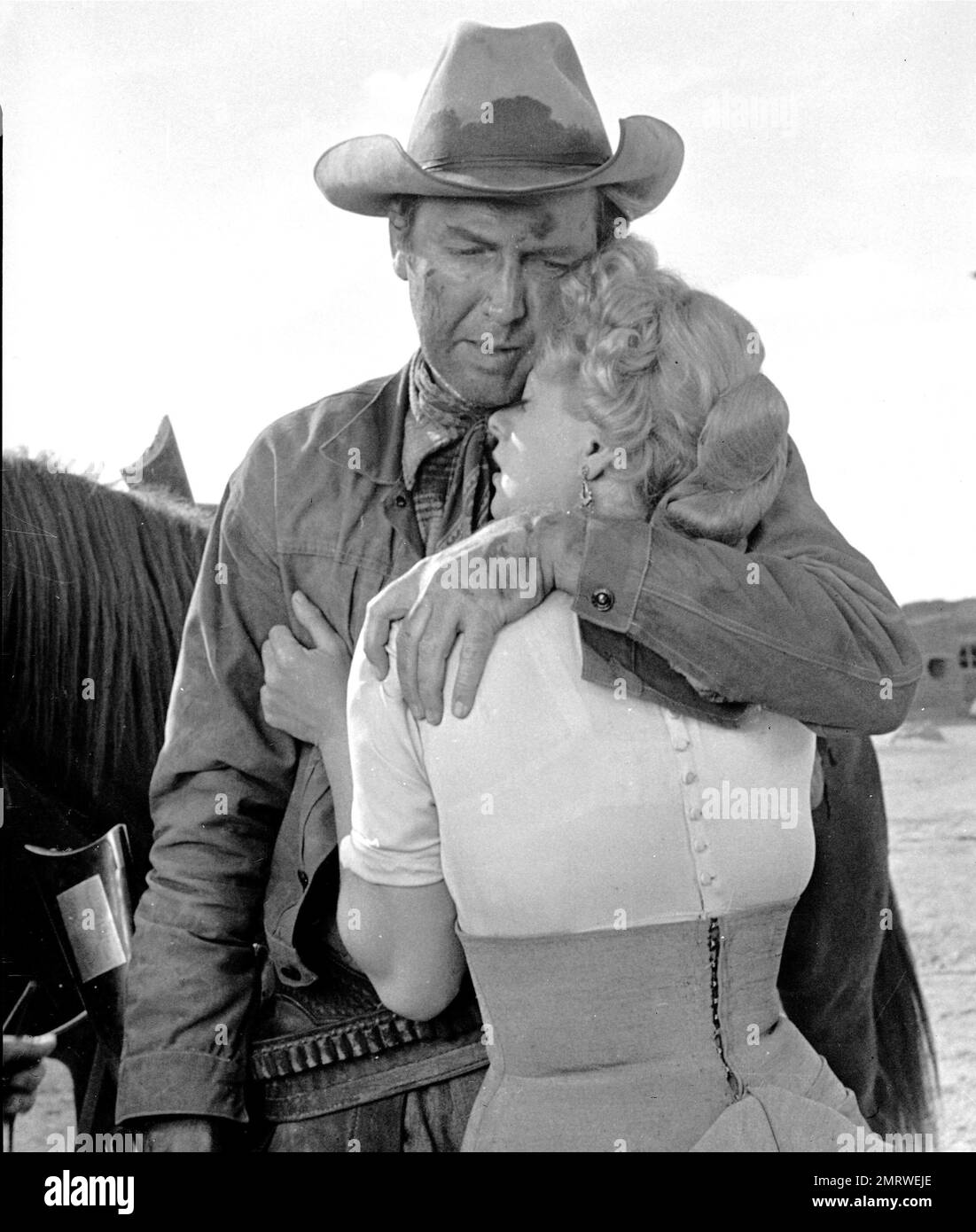 In this scene from the movie "Winchester 73," James Stewart as Lin ...