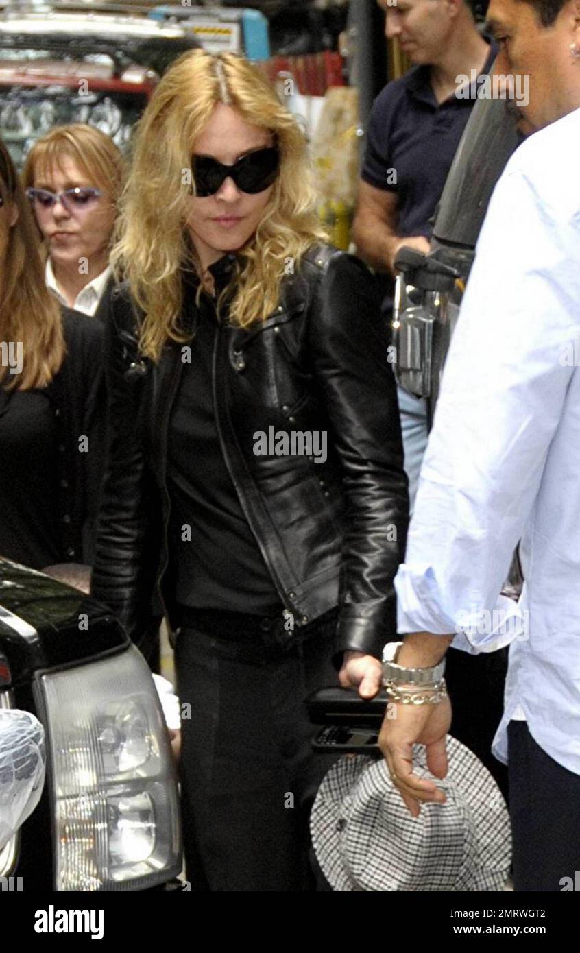 Madonna brings along her children David Banda, Rocco and Lourdes as she ...