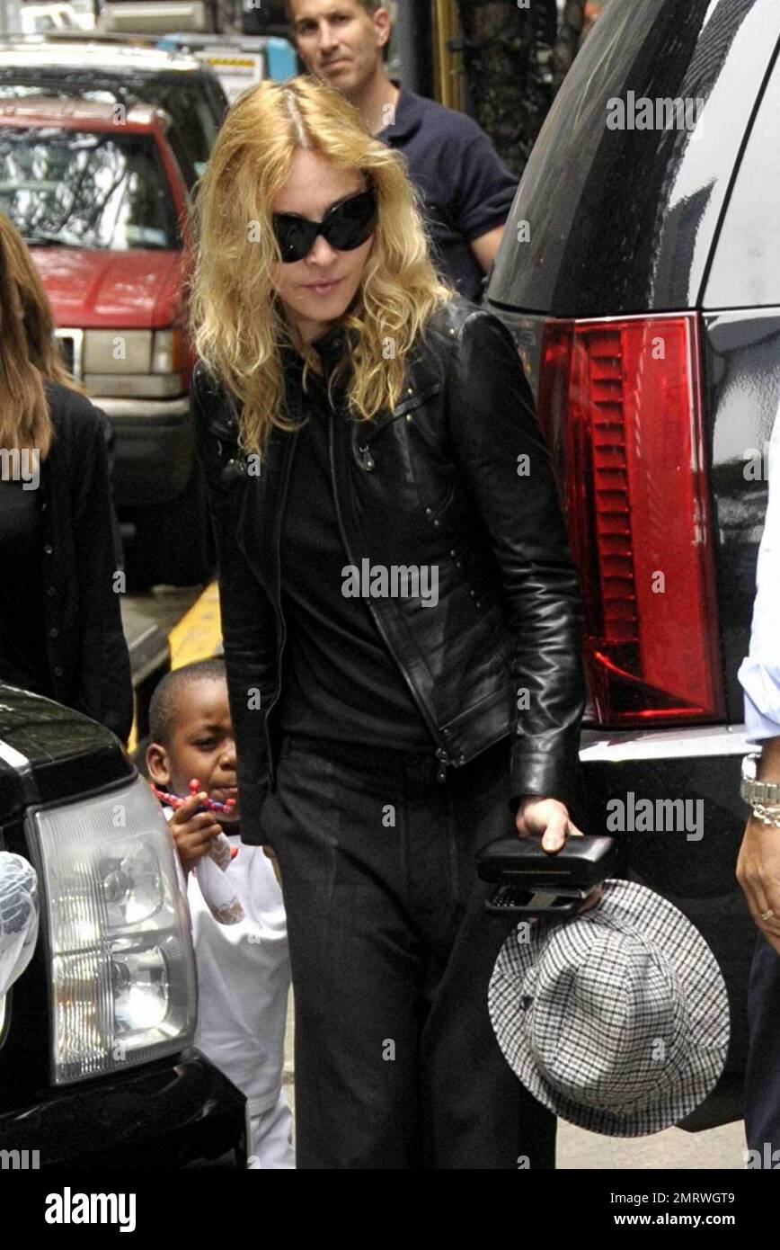 Madonna brings along her children David Banda, Rocco and Lourdes as she ...