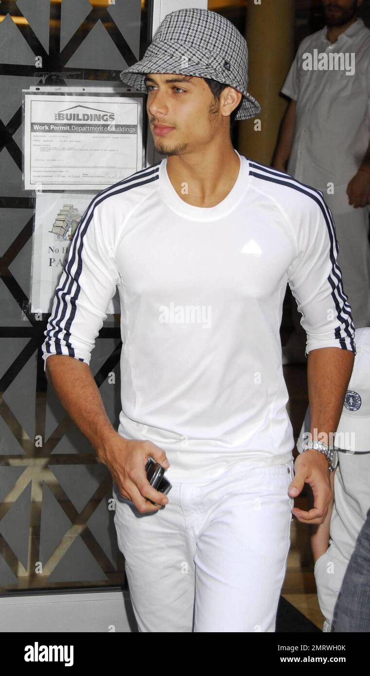 Madonna, son David Banda and reported boyfriend Jesus Luz arrive at the ...