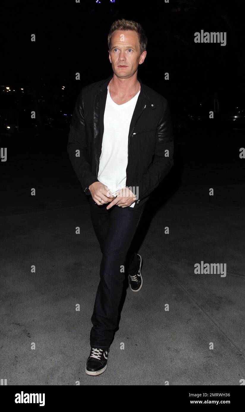 Neil Patrick Harris and David Burtka arrive at the Madonna MDNA concert ...