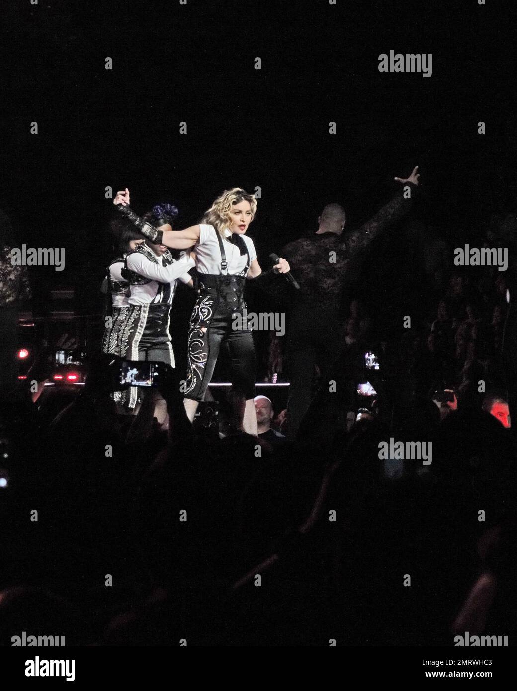 Madonna performs live during her Rebel Heart Tour at American Airlines ...