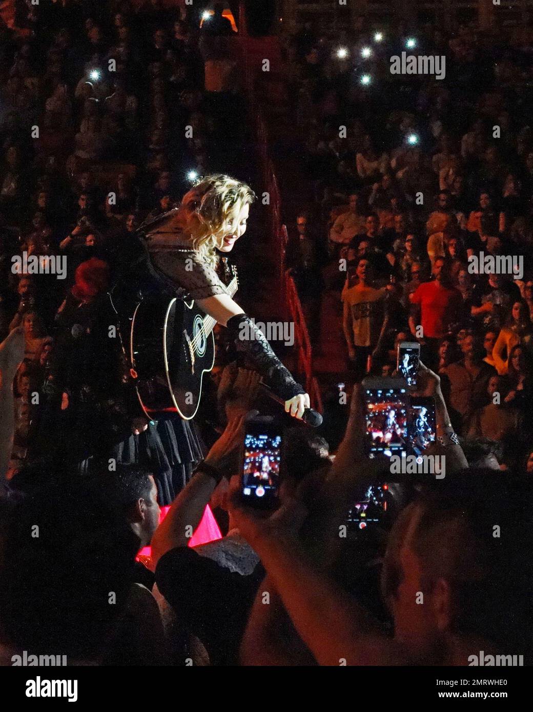 Madonna performs live during her Rebel Heart Tour at American Airlines ...