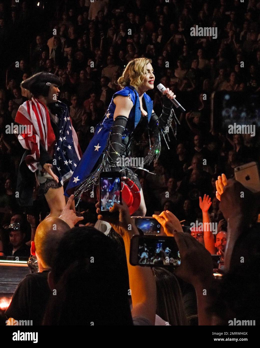 Madonna performs live during her Rebel Heart Tour at American Airlines ...