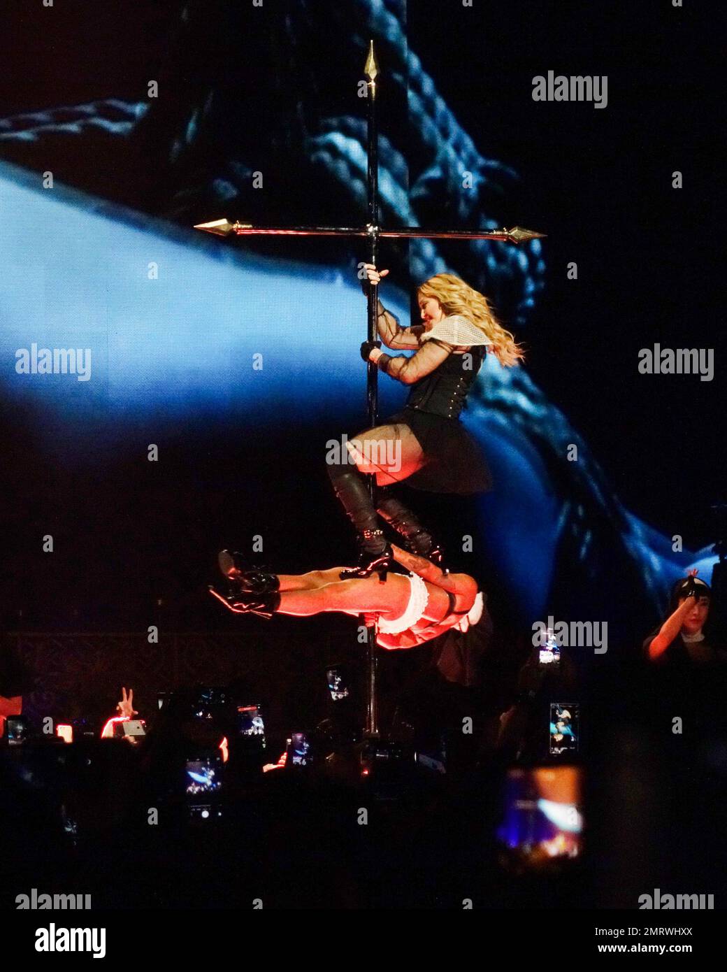 Madonna performs live during her Rebel Heart Tour at American Airlines ...