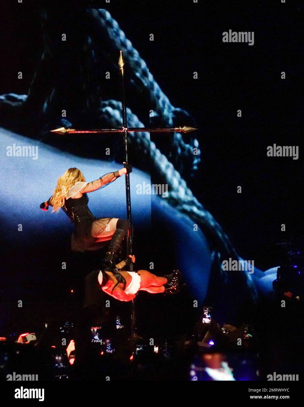 Madonna performs live during her Rebel Heart Tour at American Airlines ...