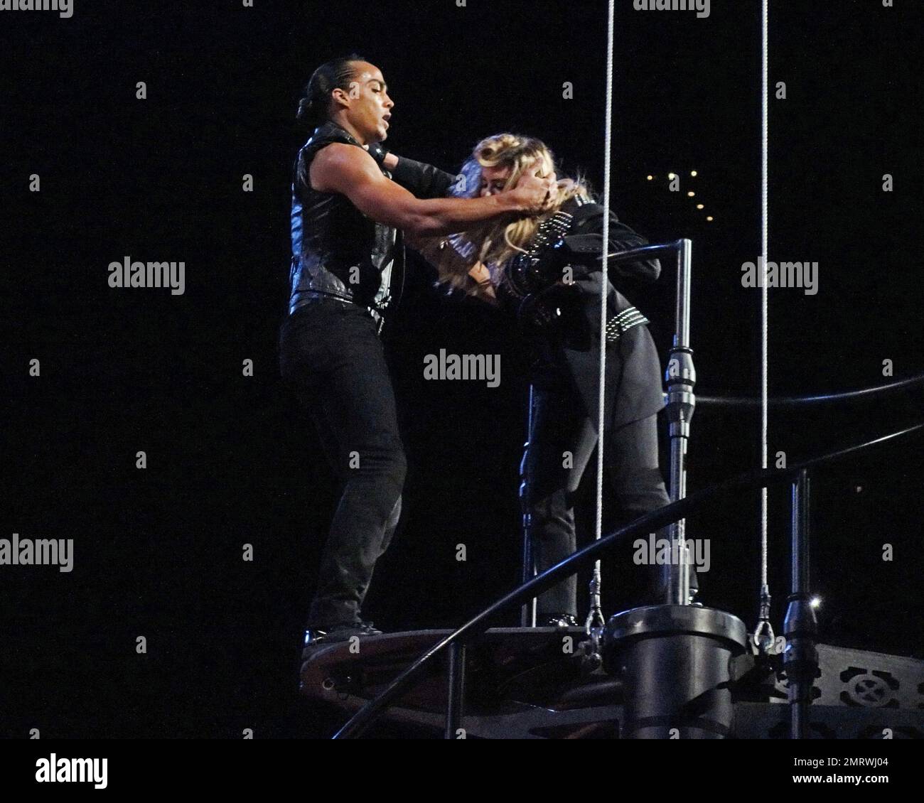 Madonna performs live during her Rebel Heart Tour at American Airlines ...