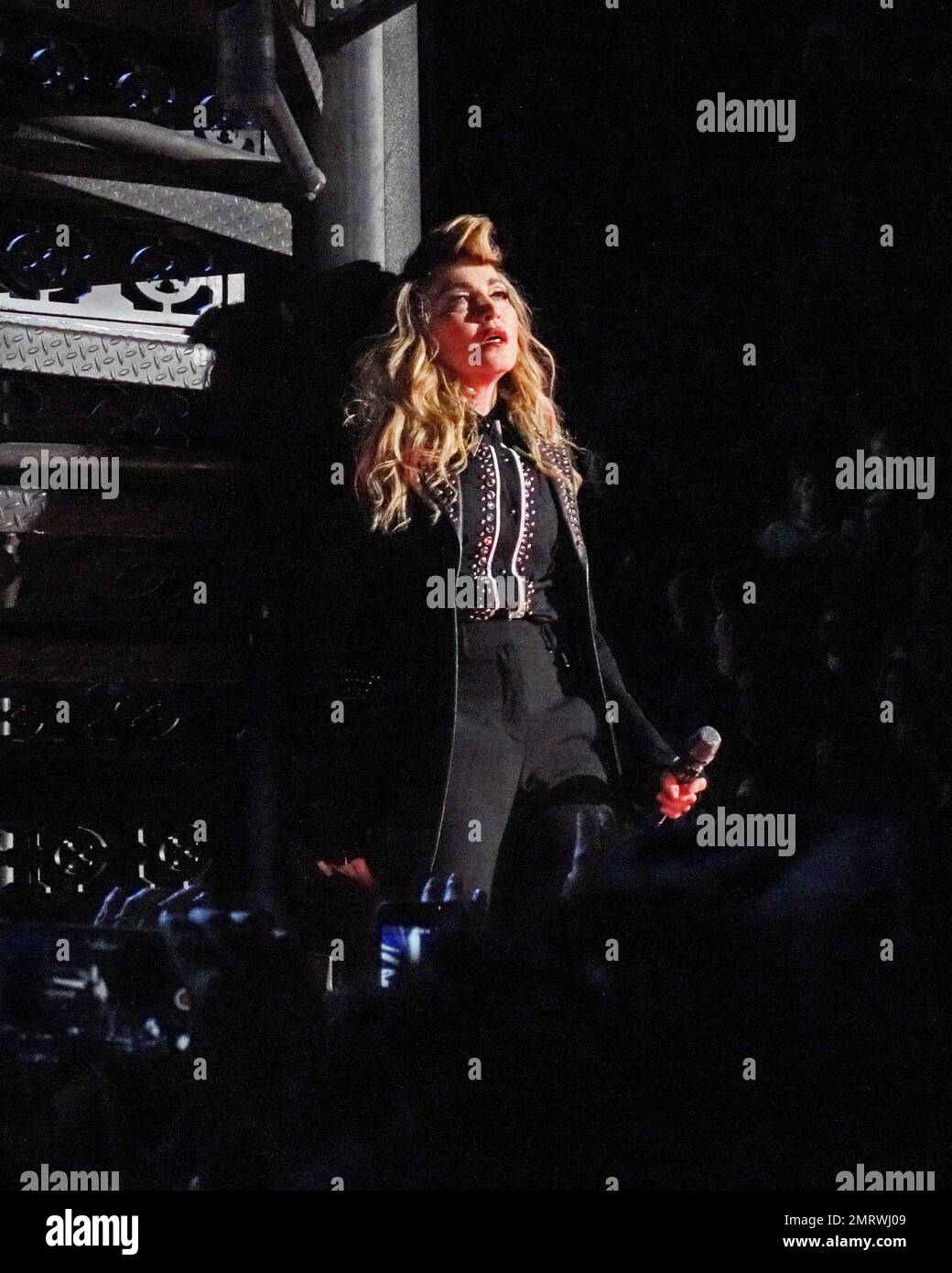 Madonna performs live during her Rebel Heart Tour at American Airlines ...