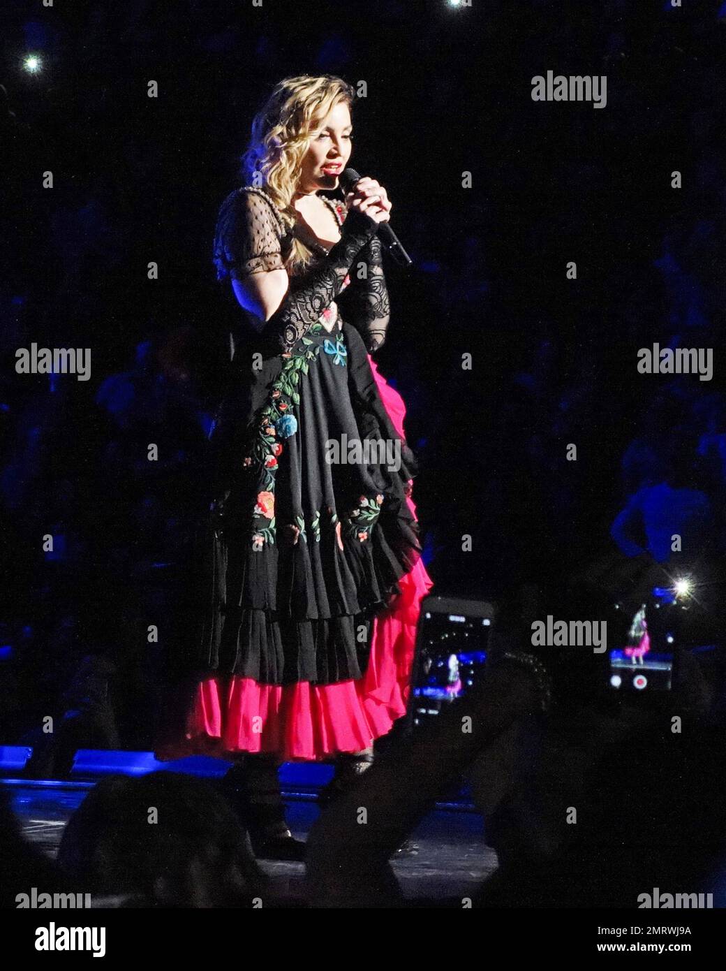 Madonna performs live during her Rebel Heart Tour at American Airlines ...
