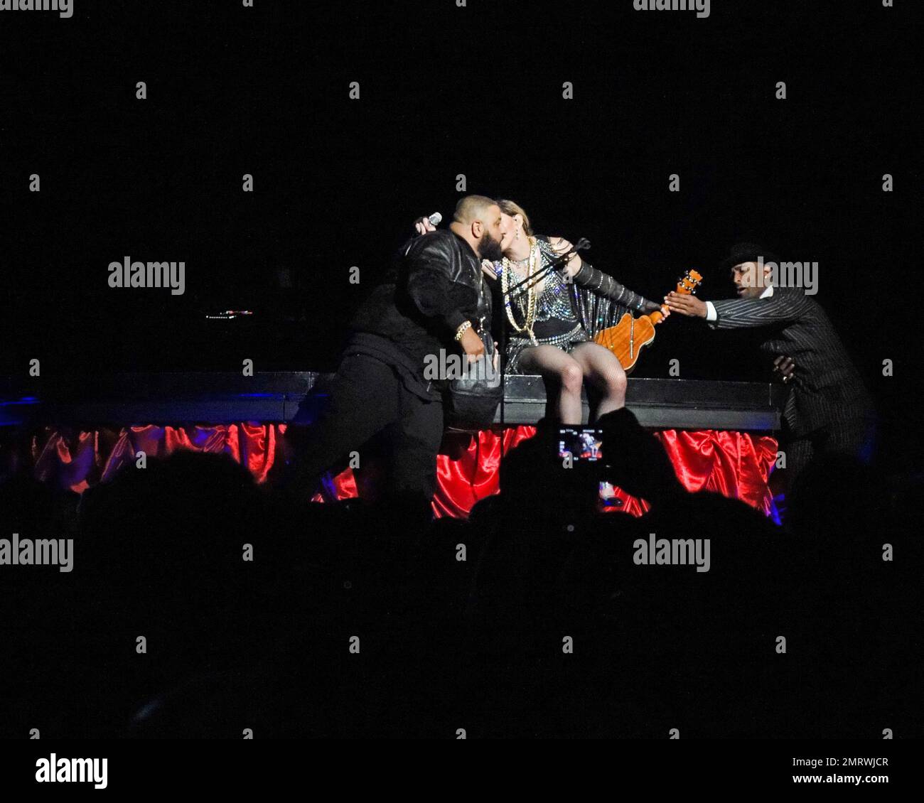 Madonna performs live during her Rebel Heart Tour at American Airlines ...