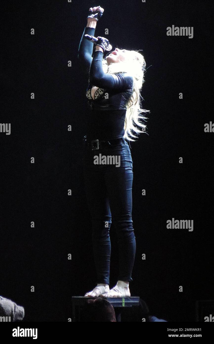 Madonna performs live in concert during her MDNA Tour at the Staples ...