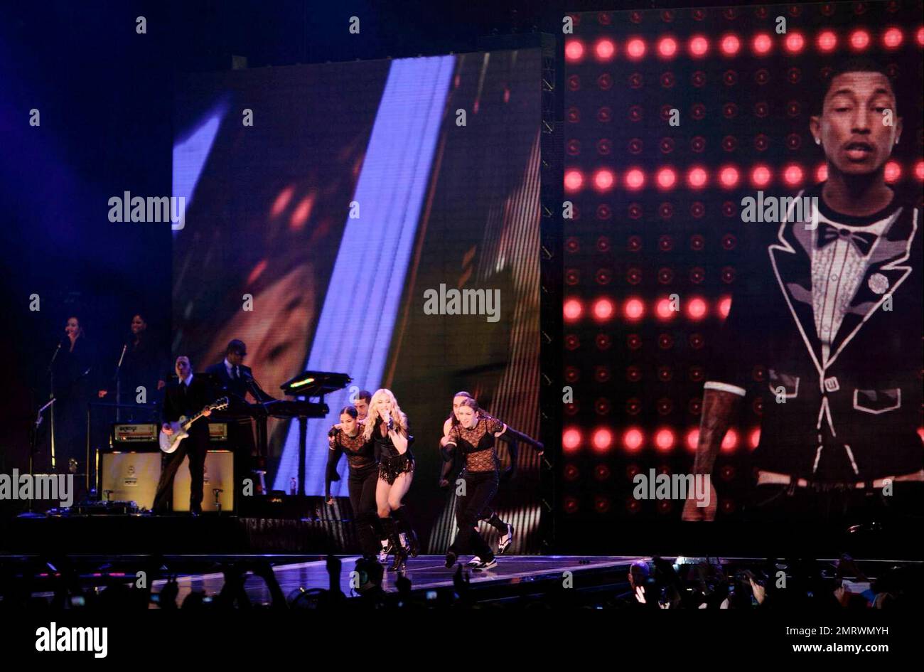 Madonna performs onstage on the opening night of her 'Sticky and Sweet ...