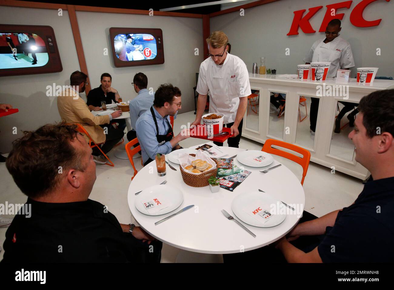 IMAGE DISTRIBUTED FOR KFC - Participants are served KFC's Original ...