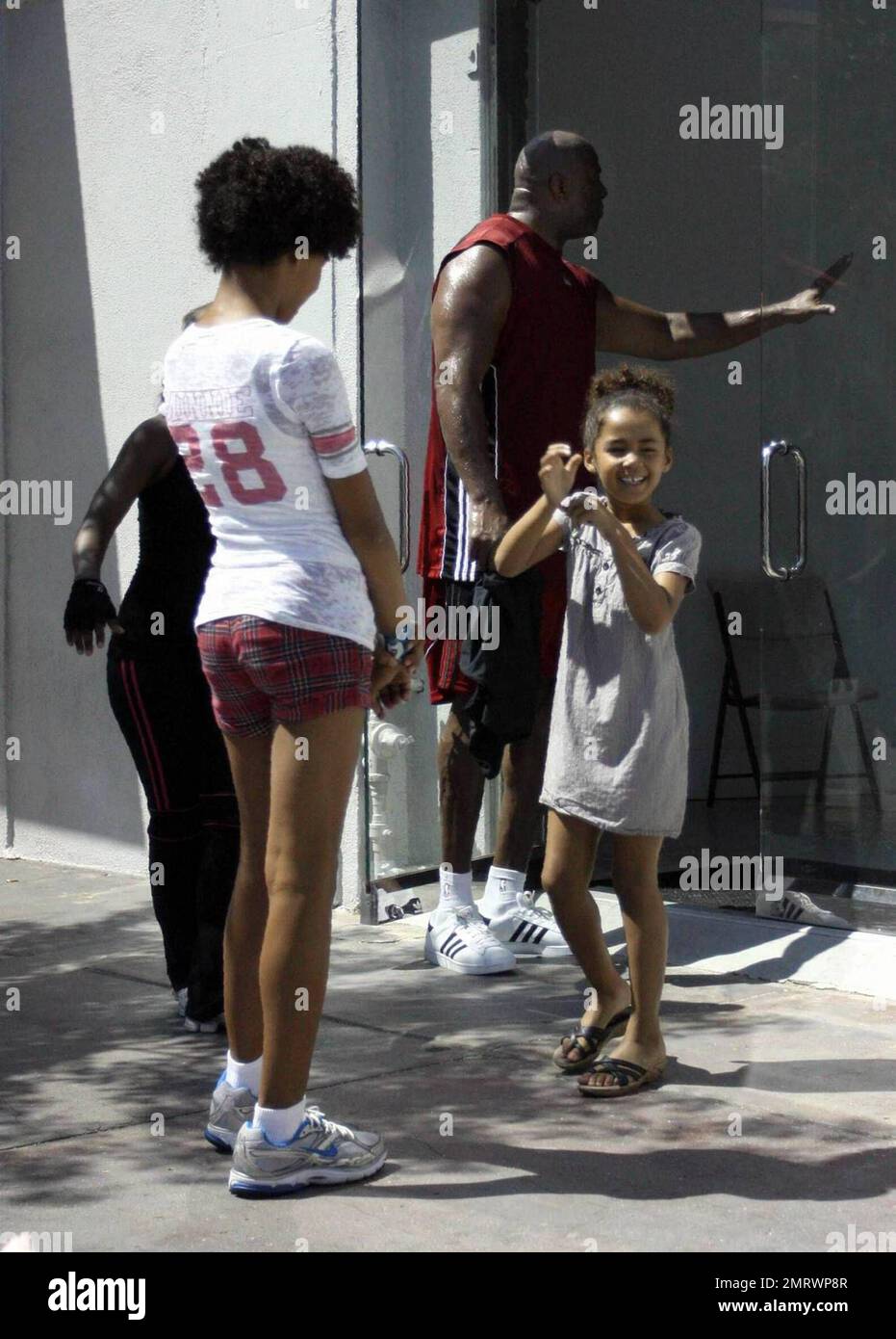 EXCLUSIVE!! Earvin "Magic" Johnson emerged from a Los Angeles aerobics ...