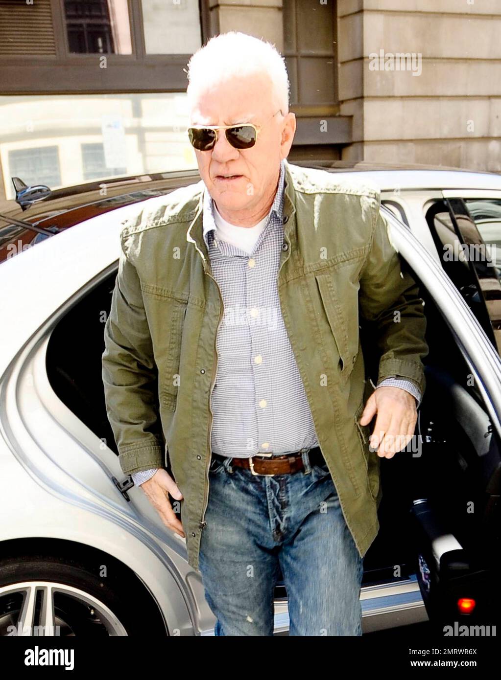 "A Clockwork Orange" actor Malcolm MacDowell arrives to BBC Radio 2 ...