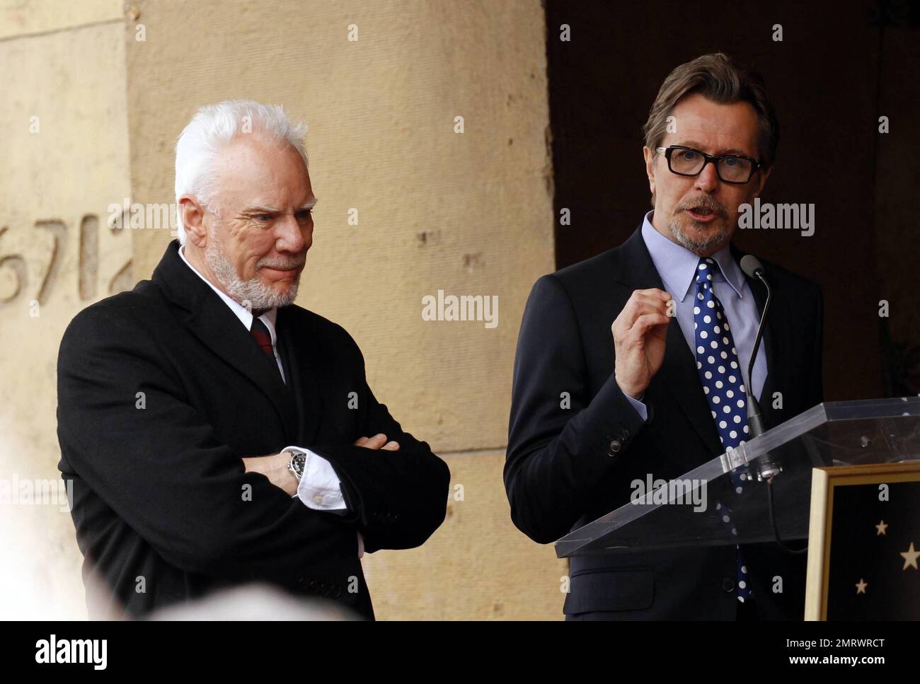 Actor Malcolm McDowell receives his star on the Hollywood Walk of Fame ...