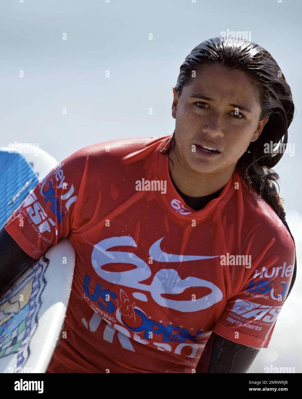 Malia Manuel takes part in the semi-final heat during the Nike 6.0 US ...
