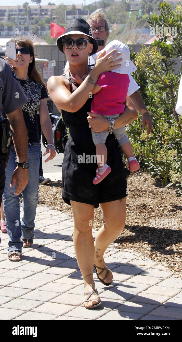 Pink and husband Carey Hart with their daughter Willow at the 31st ...