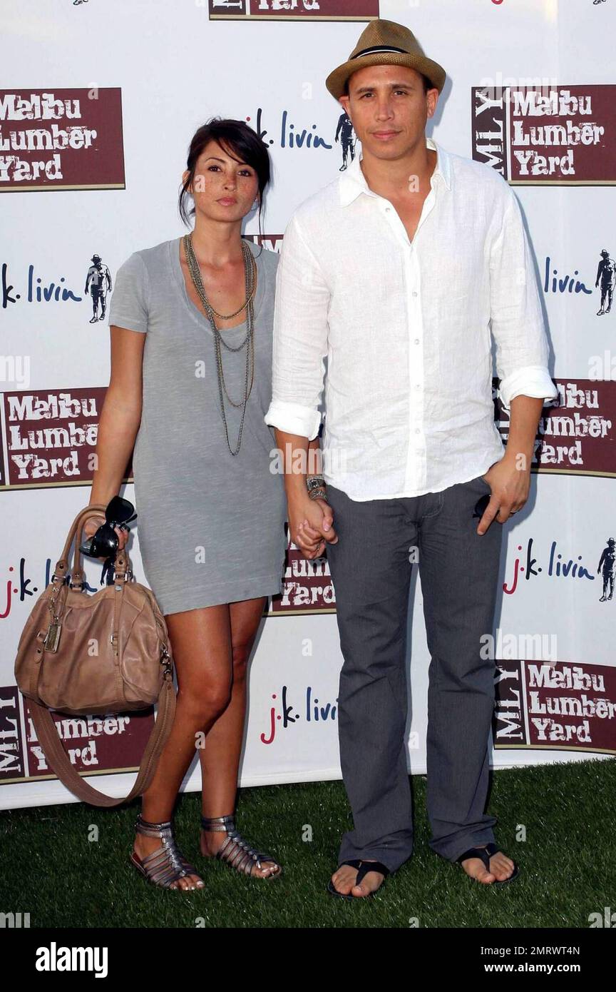 Eric Palladino at the grand opening of the Malibu Lumber Yard an ...