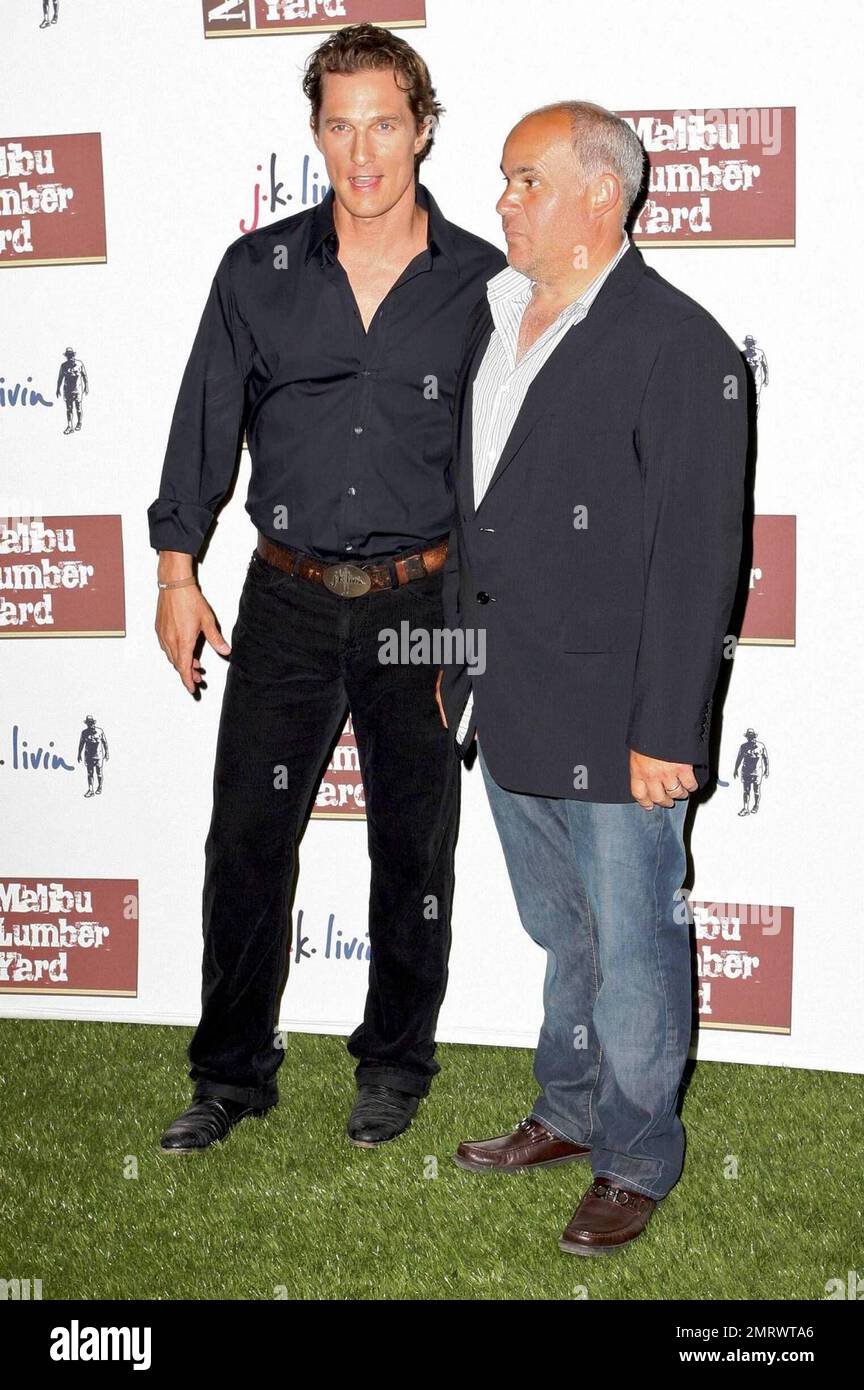 Richard Sperber and Mathew McConaughey at the grand opening of the ...