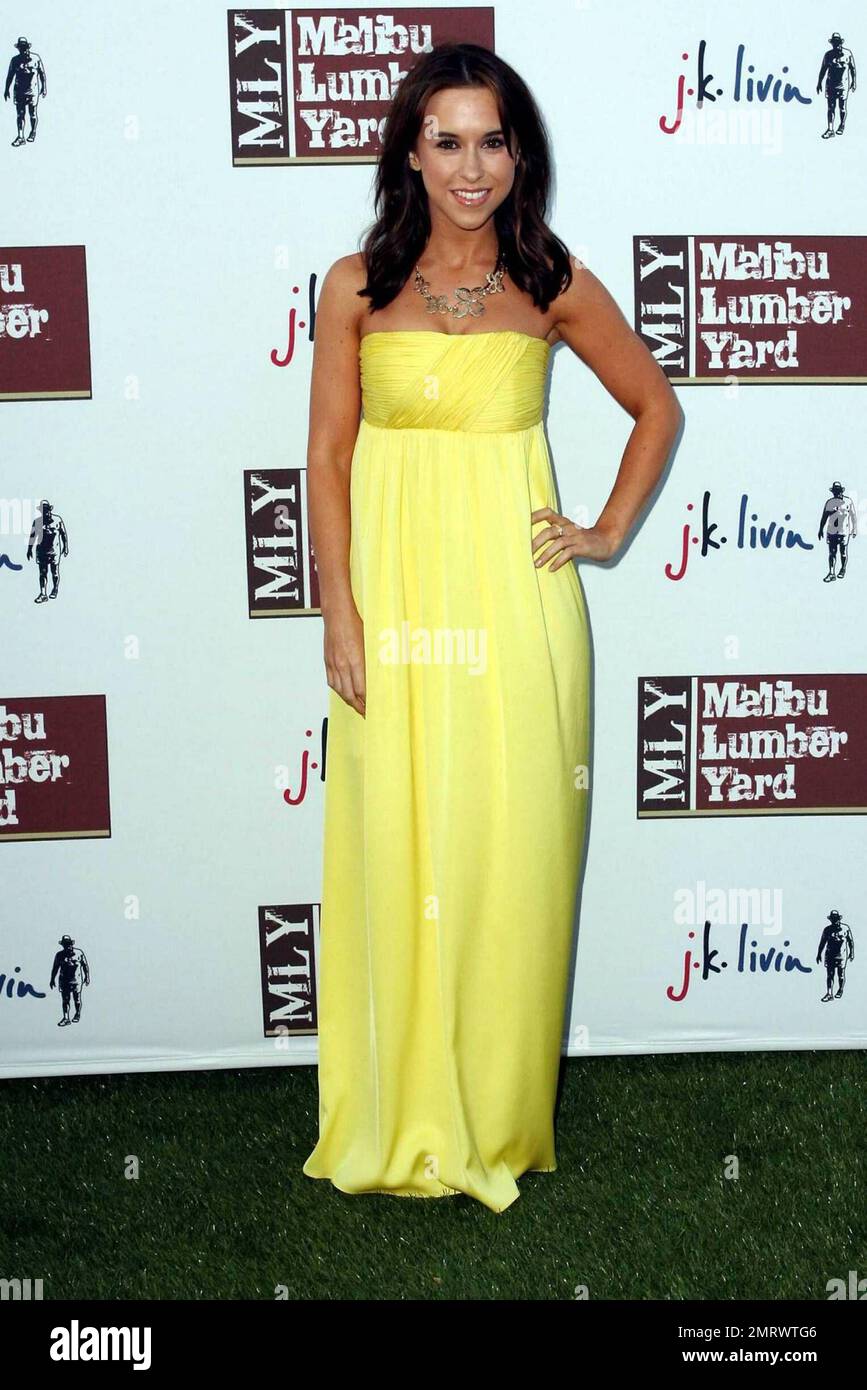 Lacey Chabert at the grand opening of the Malibu Lumber Yard an upscale ...