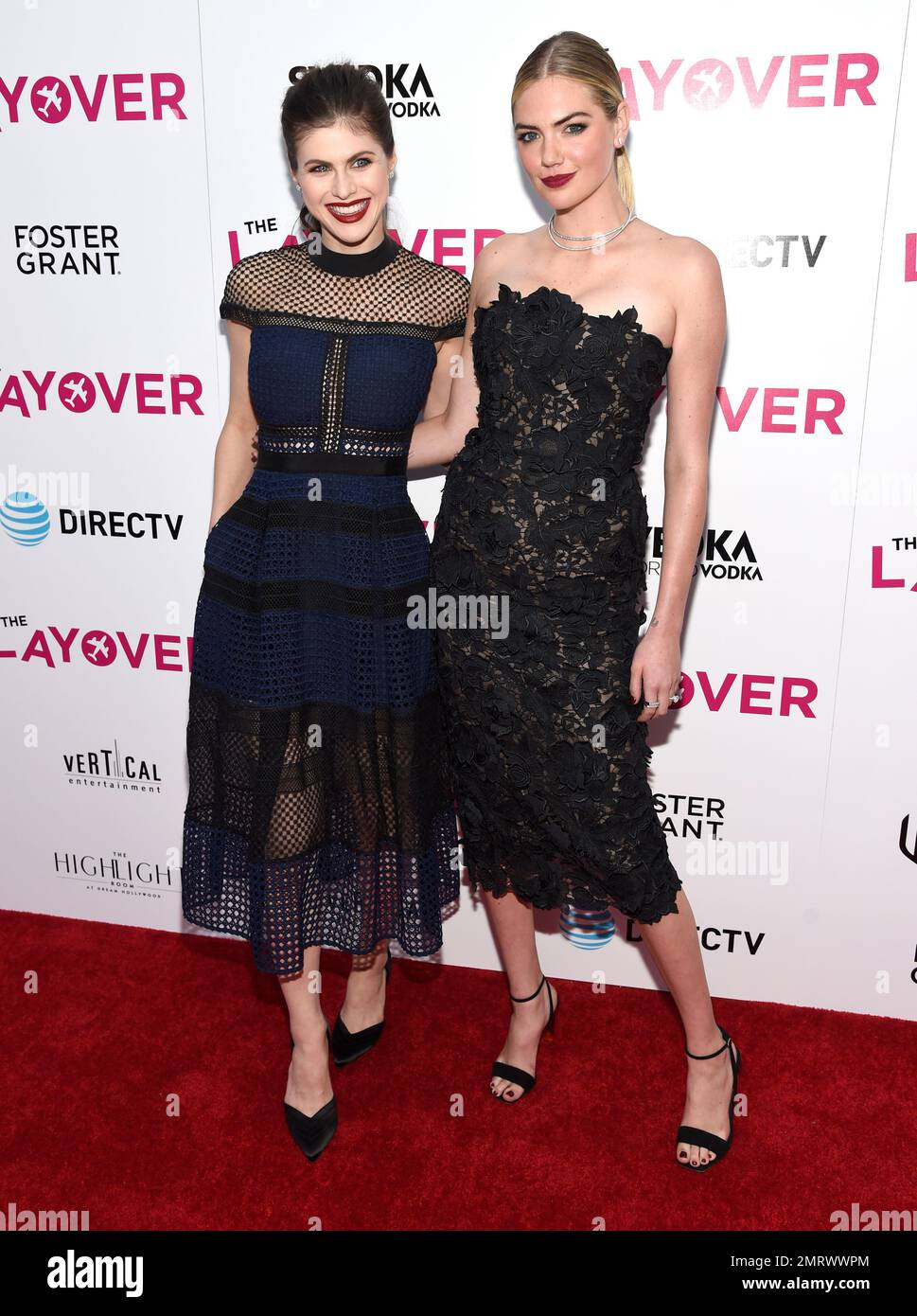 Alexandra Daddario, left, and Kate Upton arrive at the Los Angeles ...
