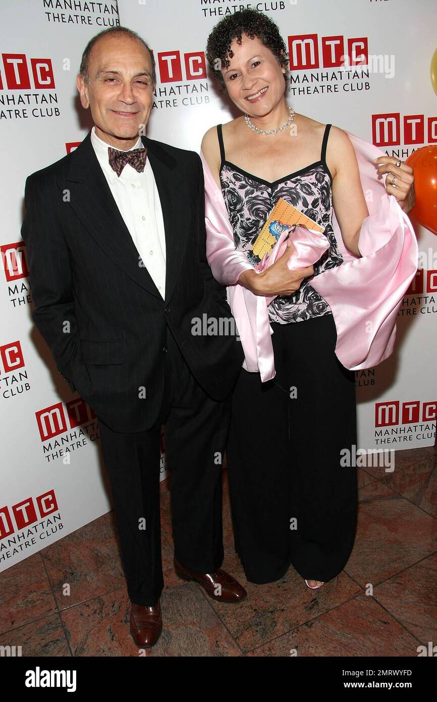 Actor Edward Hodge and Board Member Judy Tate at Manhattan Theatre ...